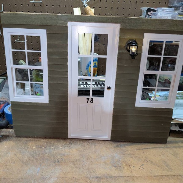 1/12 Scale Dollhouse Bay Window, DIY Accessory, Wooden Windows, Dolls ...