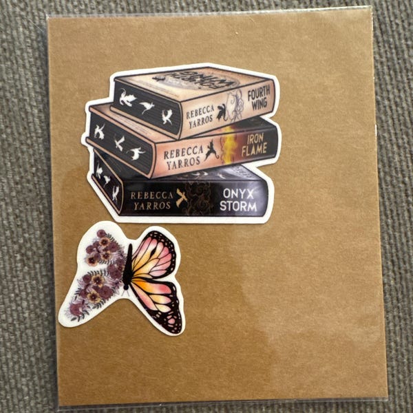 Happy Place Book Stack Sticker - Etsy