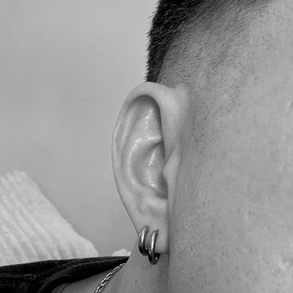 Titanium Leaf Ear Cuffs Nature Jewelry Cuff Earrings for Her Women Ear ...