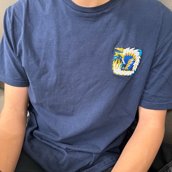 Monster Hunter Zinogre Inspired T-shirt, Embroidery, Unisex - Etsy