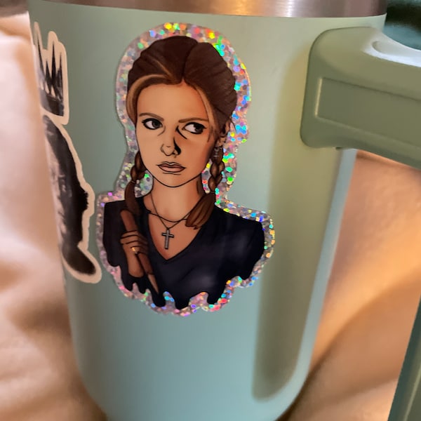 Buffy the Vampire Slayer Sticker, Buffy Summers Sticker, Glitter ...