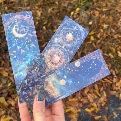 Retro Themed Bookmarks Retro Flower Bookmarks Bookmark Set Sparkly ...