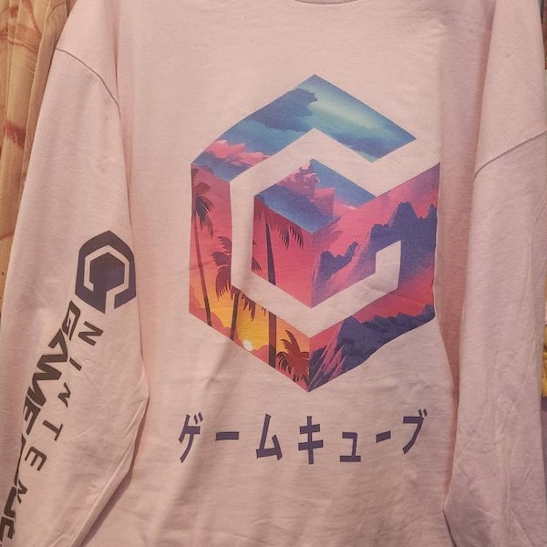 Vaporwave Long Sleeve T-shirt Gamecube - Etsy