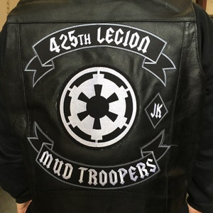 4 Piece Embroidered Custom Rocker Patches Custom Patch Set 13 Inch ...