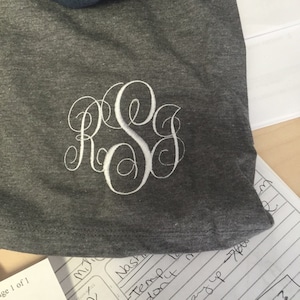 Monogrammed Ladies Baseball Tees Personalized, Embroidered, Ladies ...