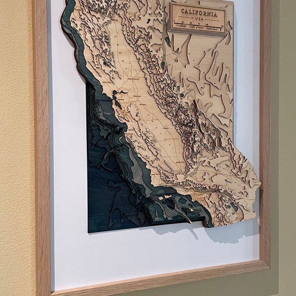 Florida's Coastline Mapped 3D Map of Bays and Beaches of the Sunshine ...