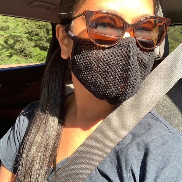 MESH MASKS Cotton-lined or Unlined Face Mask, Double Layer, Made in U.S ...