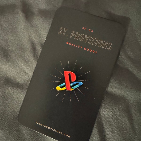 Playstation Retro Video Games Logo Pin— Sony PS1 90s Gaming Soft Enamel ...