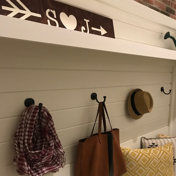 Latch Hand Forged Wrought Iron "peg and Eye" Gate Lock Metal Hardware ...