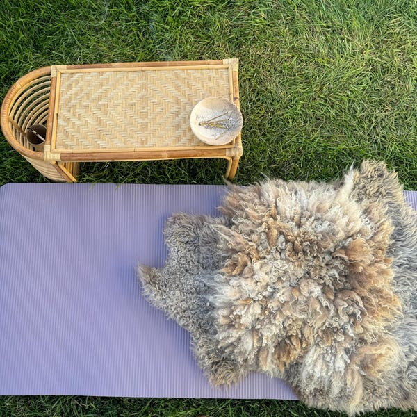 Natural Sheepskin Tanned Handmade Sheepskin.curly Sheepskin.genuine ...