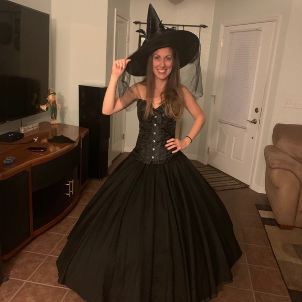 Women's Wizard of Oz Evil Witch Inspired Costume, Villain Party Fancy ...