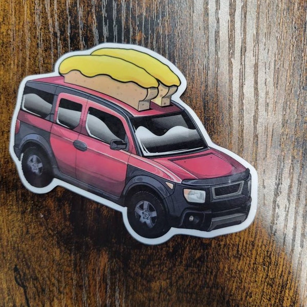 Honda Element Toaster Multiple Colors Vinyl Sticker - Etsy