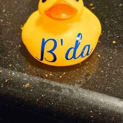 Personalized Name Yellow Themed Rubber Duck Ducks Custom Color ...