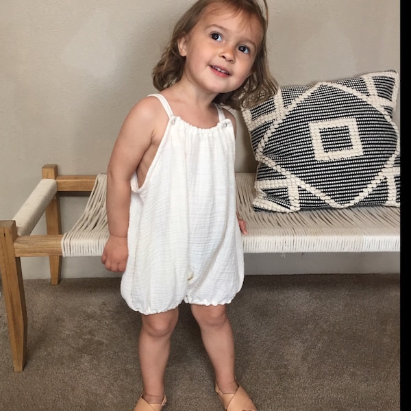Baby Sewing Pattern Pdf/ Body Suit With Straps / Onesie / Children ...