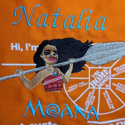 Moana Logo Embroidery Design, 4x4 and 5x7 Hoop EMB, Moana Logo Machine ...