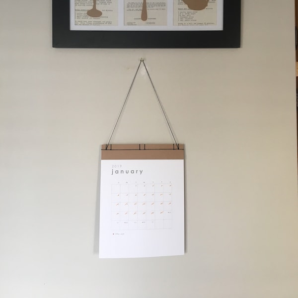 2024 2025 Minimal Wall Calendar and Planner 8.5 X 11 Inches / Simple ...