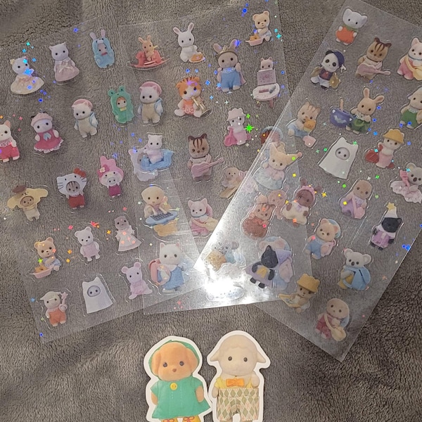 Vintage Japanese Snacks & Ramune Soda Stickers Sparkling Holographic ...