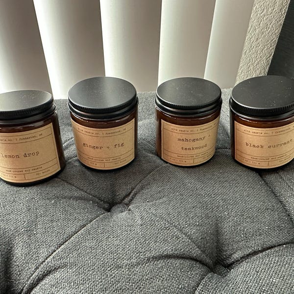 Holiday Candle Sampler Pack: Christmas Scented Soy Candle Gift Set - Etsy