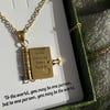 Custom Book Necklace, Personalised Locket, Book Locket Necklace With ...