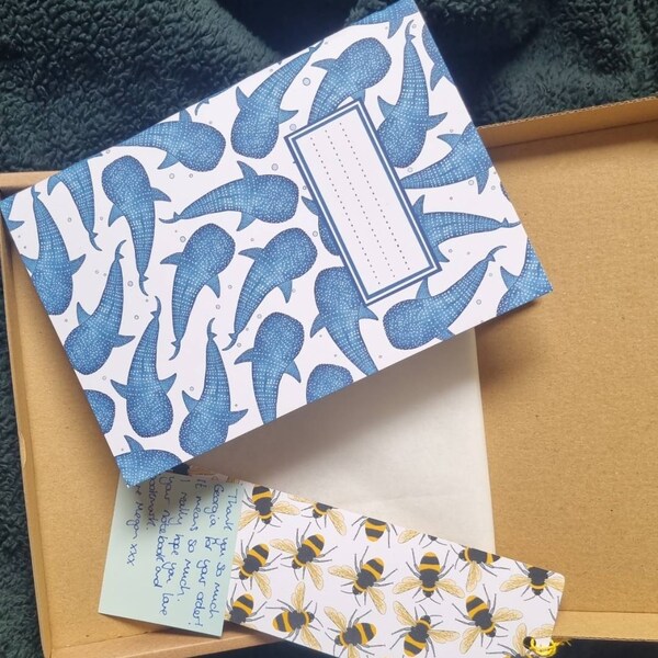 Whale Shark Plankton Double Sided Bookmark | Quirky Ocean Creature ...