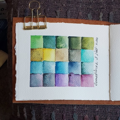 Handmade Blue Mist Granulating Watercolor - Etsy