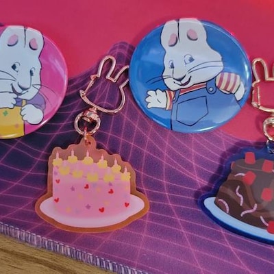 Max and Ruby Acrylic Keychains - Etsy