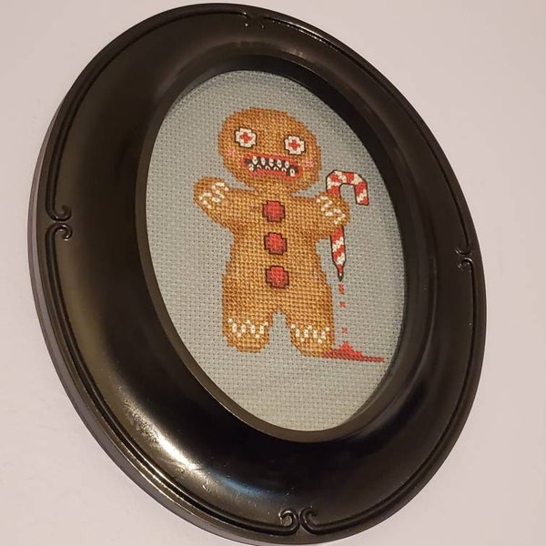 The Gingerdead Man - Gingerbread Man - Cross Stitch Pattern - Modern ...
