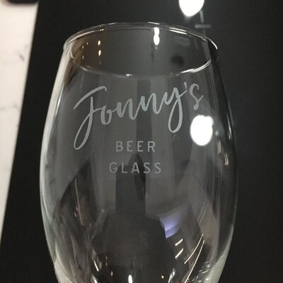 Personalised 'your Words Here' Block Glass Make Your - Etsy