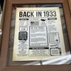 Back in 1933 PRINTABLE Newspaper Poster 1933 Birthday PRINTABLE Sign ...