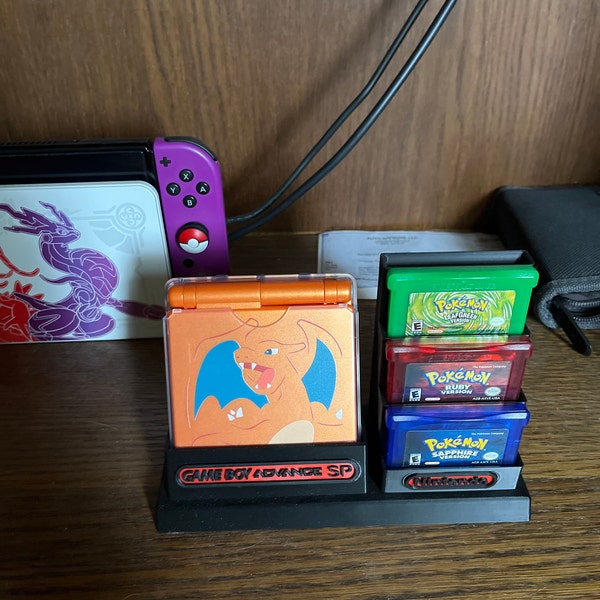 Nintendo Game Boy Advance SP (for Protective Case) and 9 Game Cartridge ...