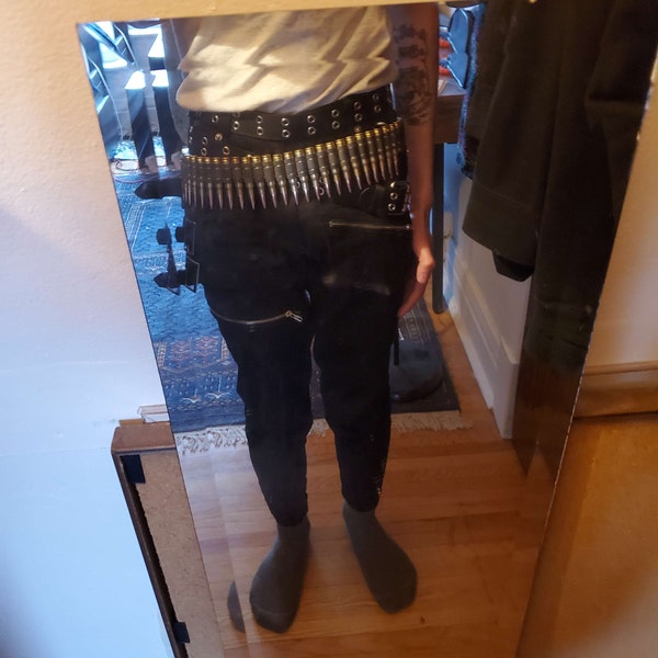 Bullet Belt,punk Belt,gothic Belt,heavy Metal Bullet Belt,punk Fashion ...