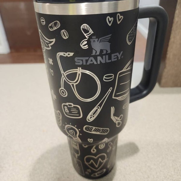 40oz Stanley Quencher Engraved Paw Print Stanley Stanley Tumbler - Etsy