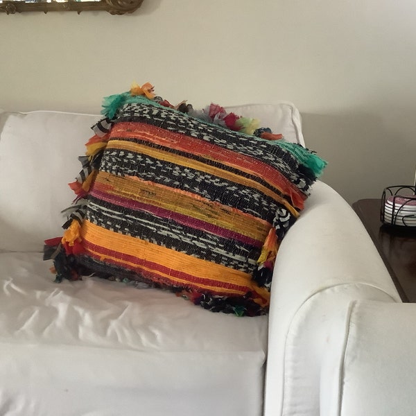 Round Cushions Boho Pillows Cover Patchwork Cushion Floor Cushions Colorful Embroidered Cushions ...