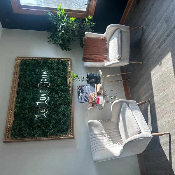 Let Love Grow Neon Sign, Custom Neon, Modern Wedding Sign, Wedding ...