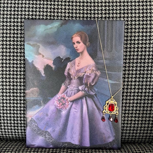 Edith Cushing Crimson Peak Ruby Red Gold Filigree Ring Victorian Gothic ...