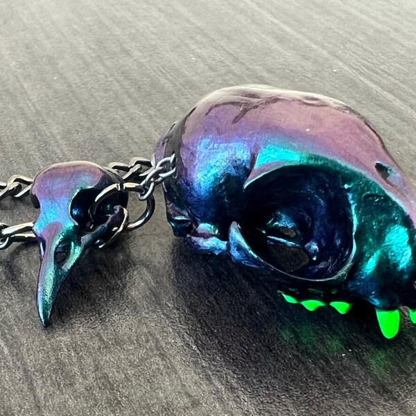 Nox Arcana Fox Skull Necklace - Etsy