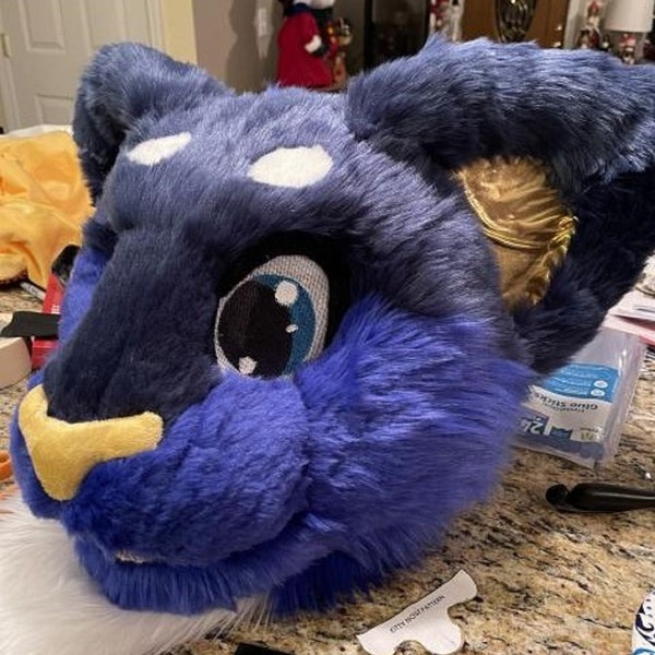 Fursuit Cat Nose Pattern & Tutorial Pickable Plush Feline Snout W ...