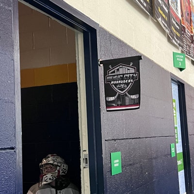 Hockey Team Locker Room Sign Locker Room Banner Locker Room Flag With ...