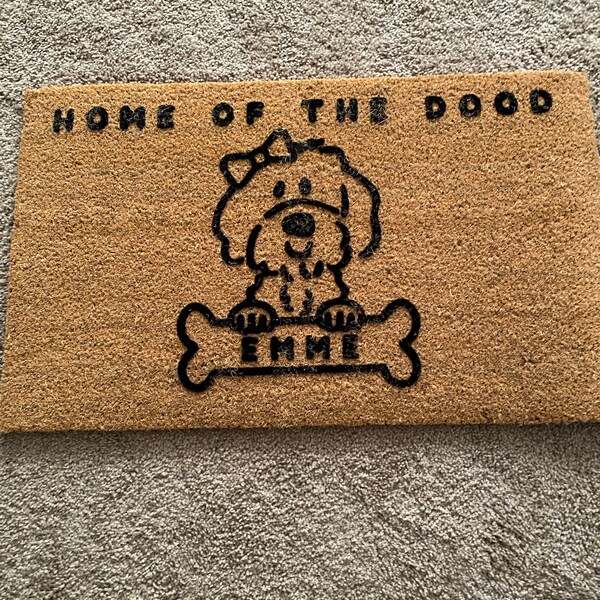 Custom Doodle Mat, Doodle Doormat, Goldendoodle Doormat, Labradoodle ...