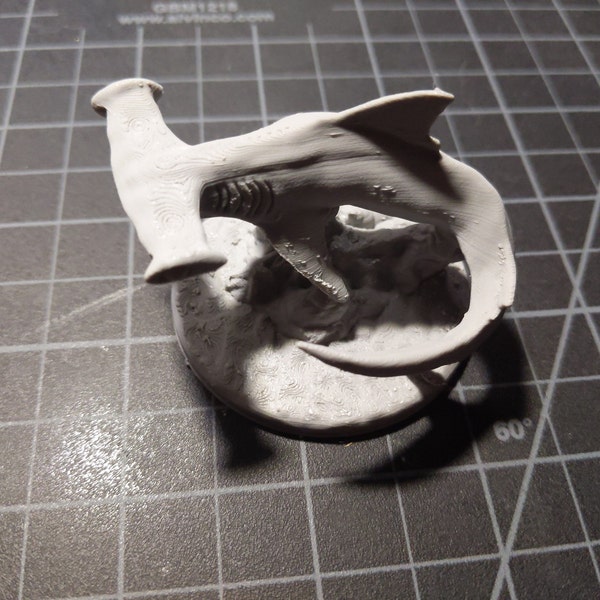 Dnd Hammerhead Shark Tabletop Terrain Underwater Sea Ocean Animal ...