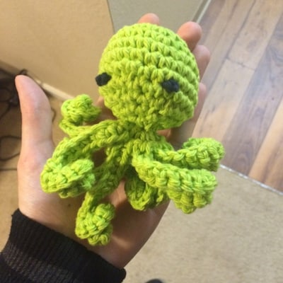 Jingle Bell Octopus With Long Squiggly Legs Cat Toy Choose Your Colors ...