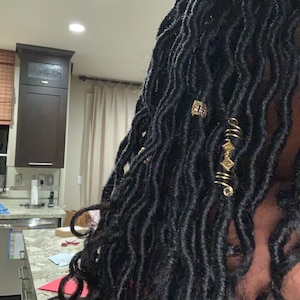 Loc Jewelry Gold Bead Chandelier Dangle Dread/braid Charm Dreadlock ...