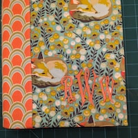 Notebook Cover Sewing Pattern, With Free Book Cover Tutorial for Any ...