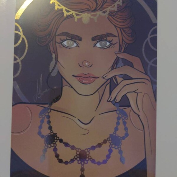 Licensed Throne of Glass: Acrylic Hot-stamp Double Sided Goldryn ...