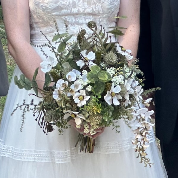 Fairycore Dried Flower Crown REAL Eucalyptus & Statice Faux Blooms ...
