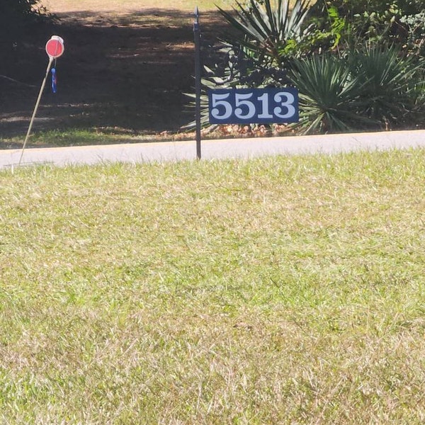 Personalized House Numbers - Gift for Him Address Sign With Solar Light ...