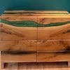 Epoxy River Chest of Drawers Featuring 6 Soft Touch Open Drawers and a ...