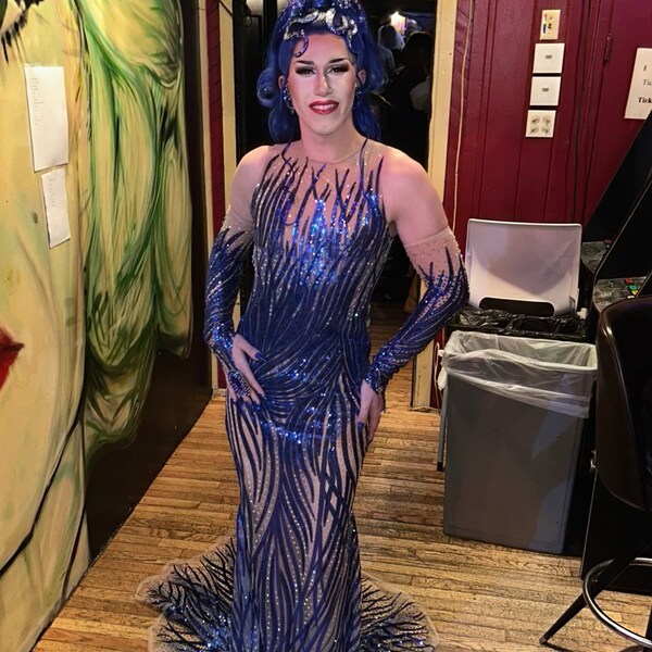 Drag Pageant Updo | High Curly Bun With Bang | Styled Lace Front Drag ...