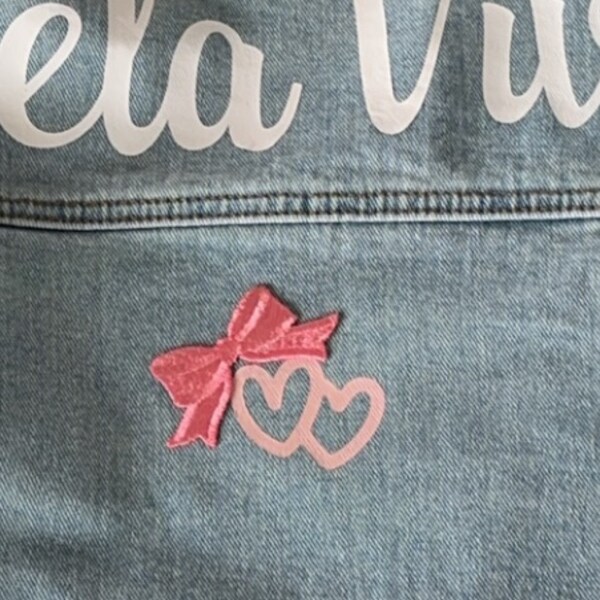 Venice Cursive Letter J White Iron-on Patch Applique for Craft ...