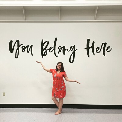 Vinyl Wall Art Decal you Belong Here Classroom Children Kids Church ...